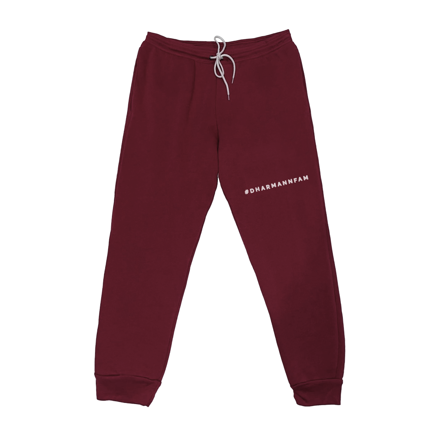 #DharMannFam Joggers (Maroon) – Dhar Mann Official Merch
