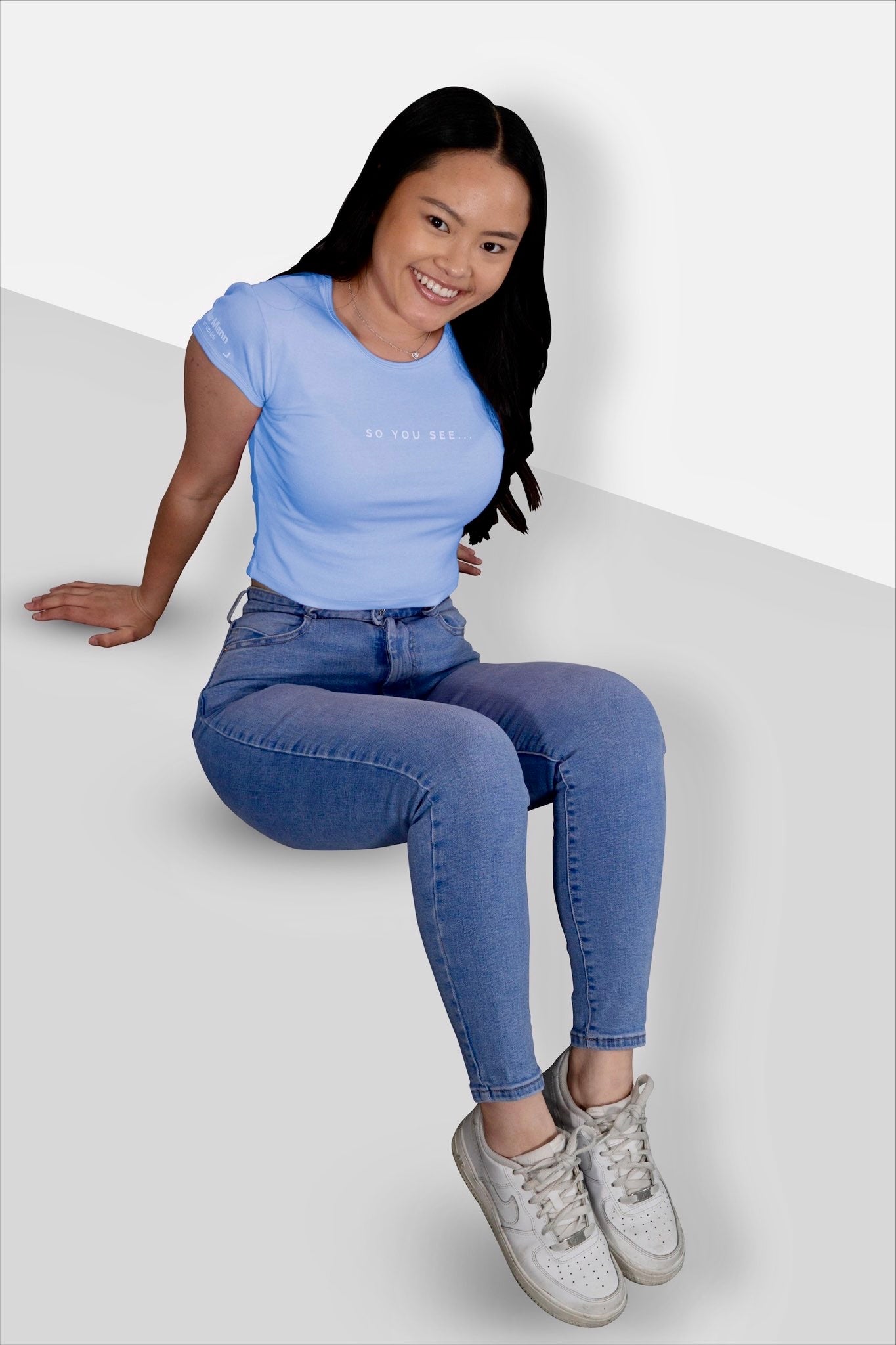 So You See... Crop Top (Baby Blue) – Dhar Mann Official Merch