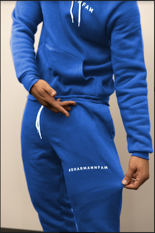 #DharMannFam Joggers (Royal Blue) – Dhar Mann Official Merch