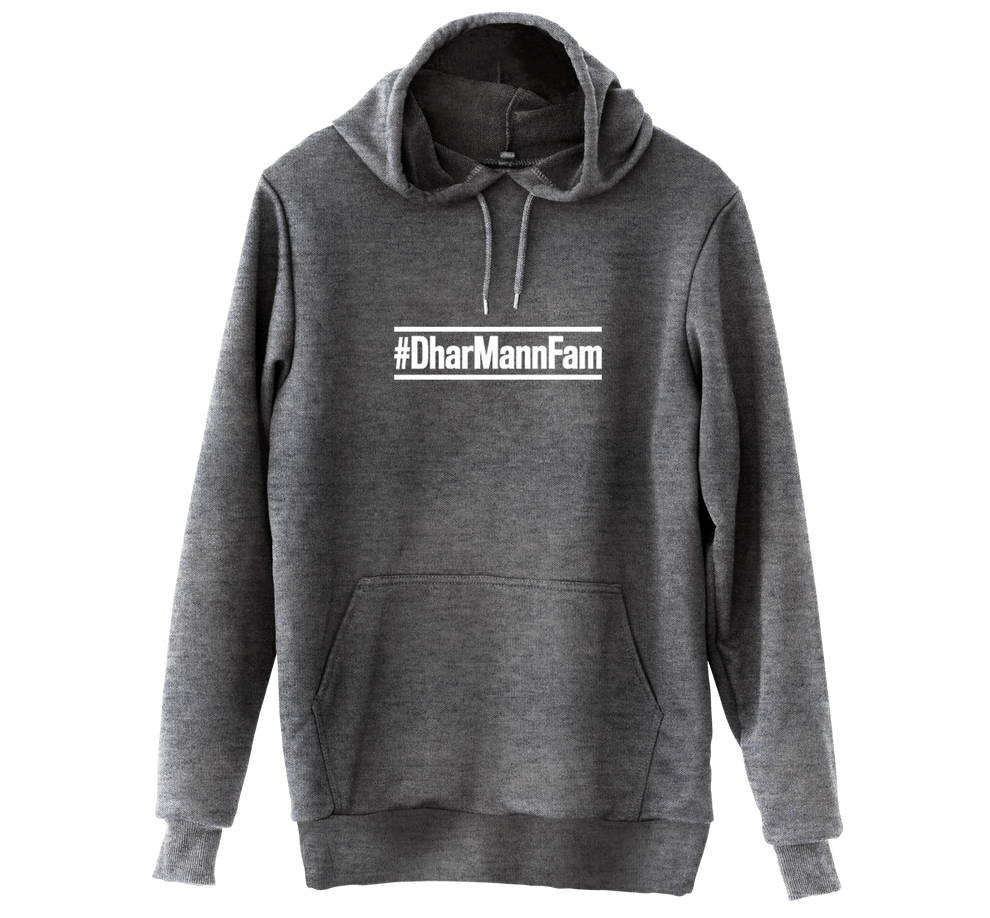 #DharMannFam Hoodie Dark Heather Grey – Dhar Mann Official Merch